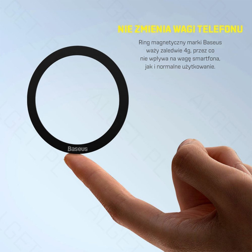 BASEUS 2x Blaszka ring do uchwytów MagSafe