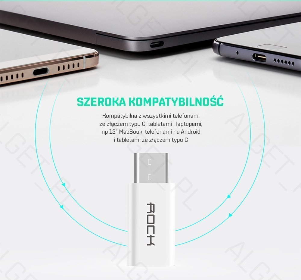 Adapter ROCK Micro USB do USB-C